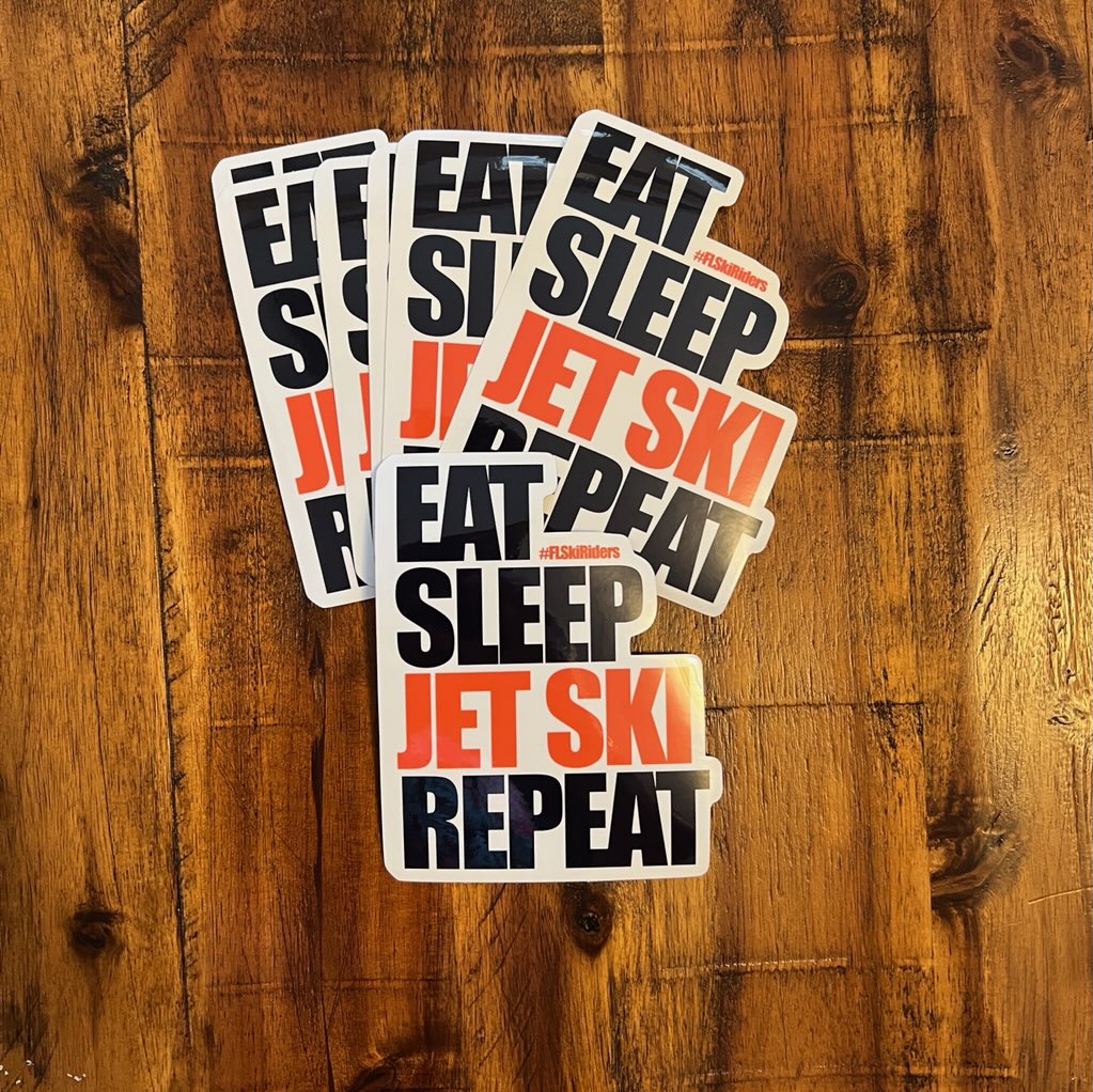 Eat Sleep Jet Ski Repeat Decal » Florida Ski Riders